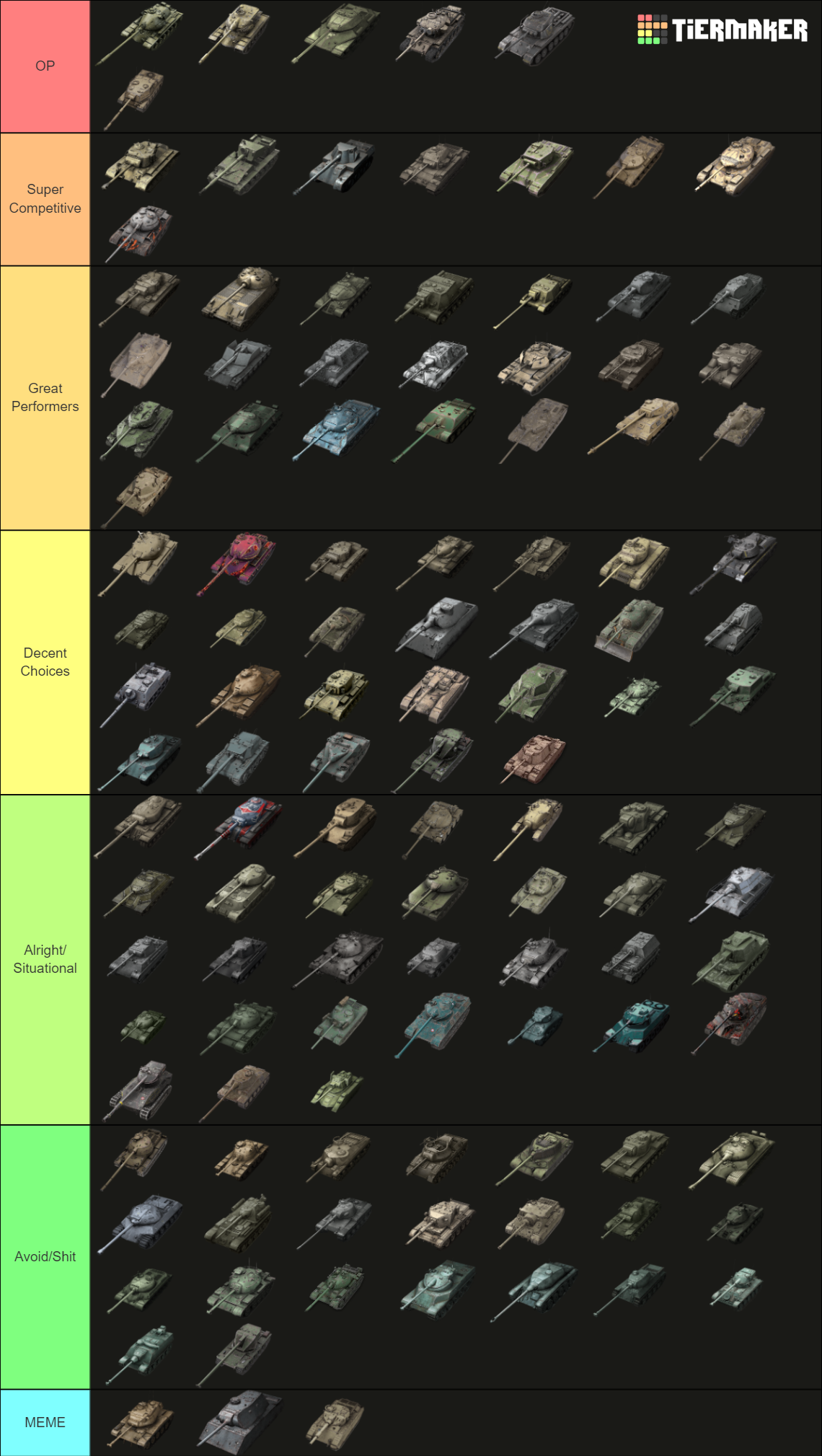 World of Tanks Blitz Tier 8 (Update 9.7 - Feb 2023) Tier List ...