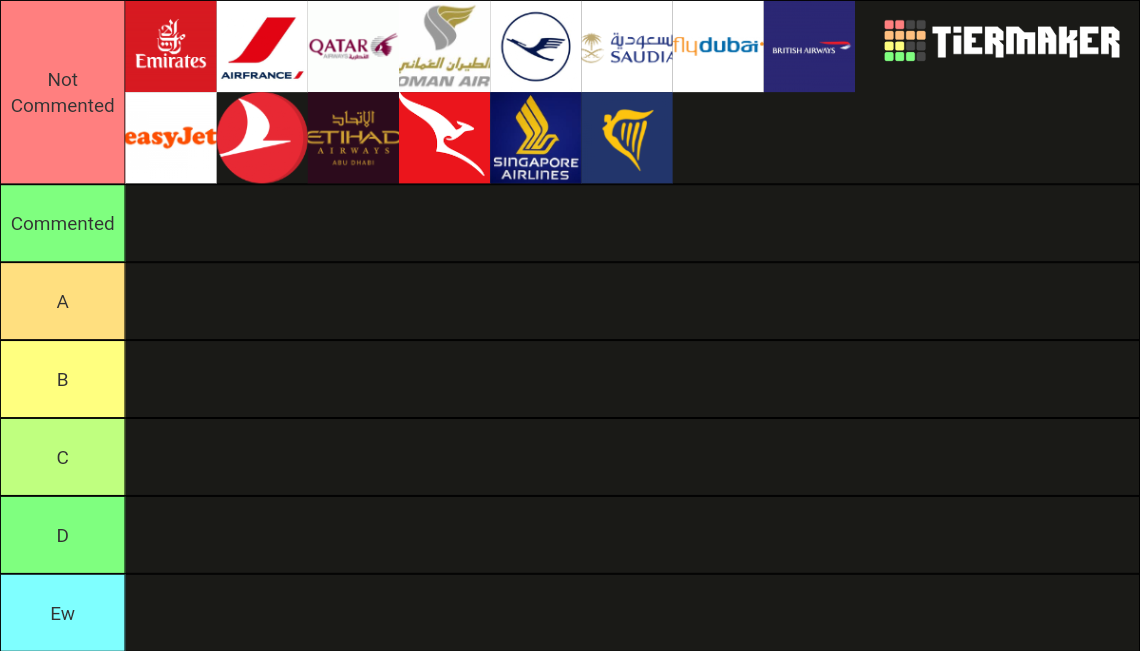 Airline In All World Tier List (Community Rankings) - TierMaker