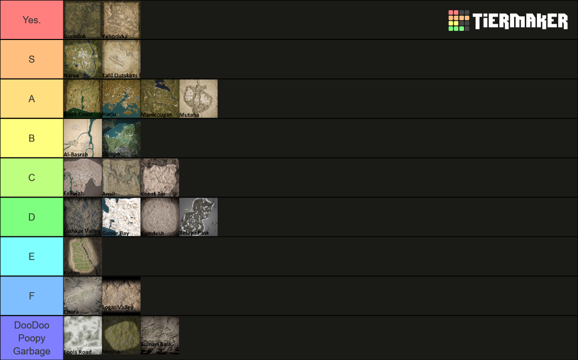 Squad Maps Tier List (Community Rankings) - TierMaker