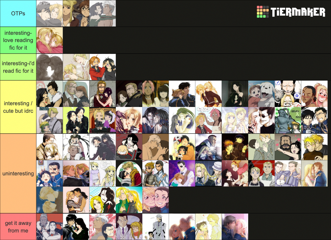 Fullmetal Alchemist Ships Tier List (Community Rankings) - TierMaker