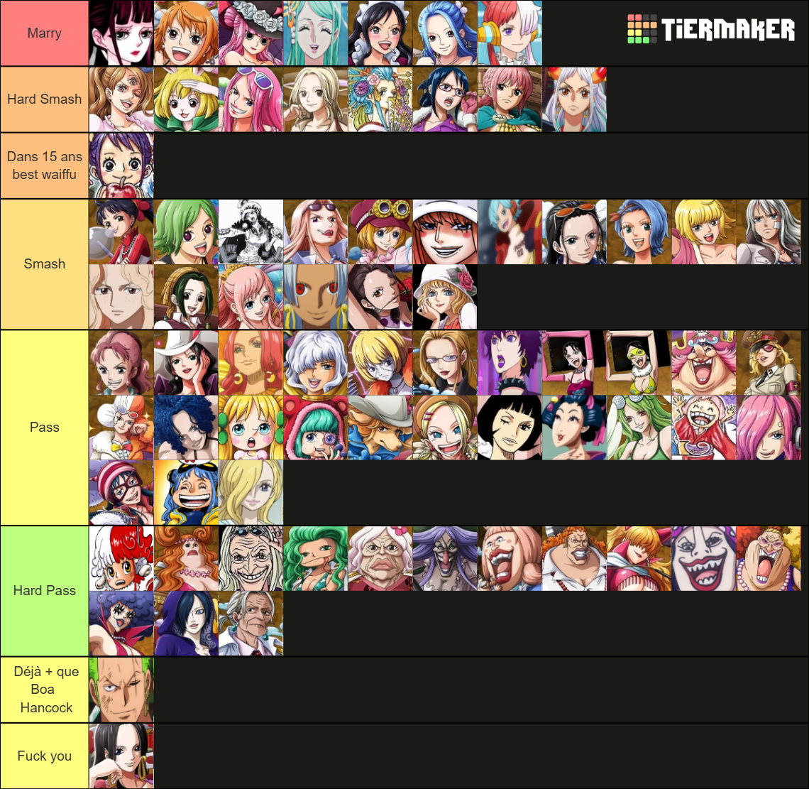 One Piece Girls - Smash or Pass Tier List (Community Rankings) - TierMaker