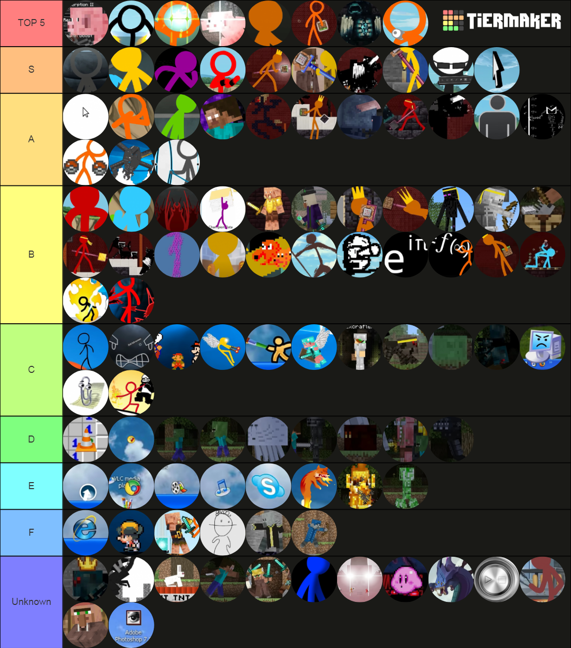 ALL Alan Becker Characters TIER LIST Tier List (Community Rankings ...
