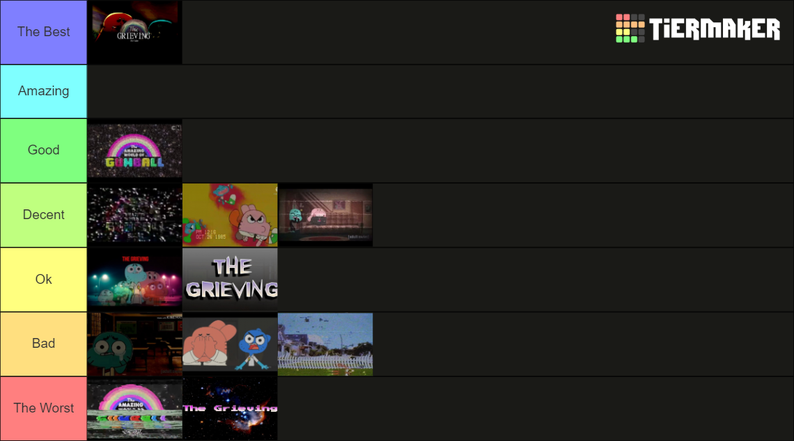 The Grieving Remakes Tier List (Community Rankings) - TierMaker