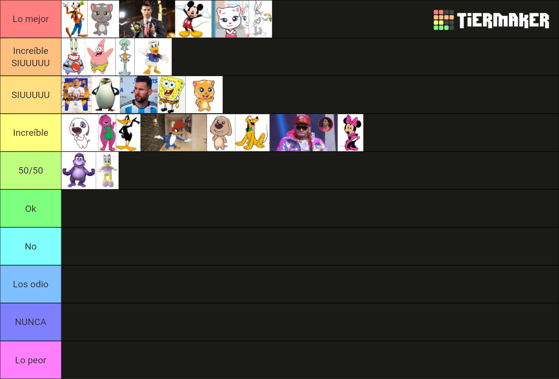 Talking tom and Friends minis characters Tier List (Community Rankings ...