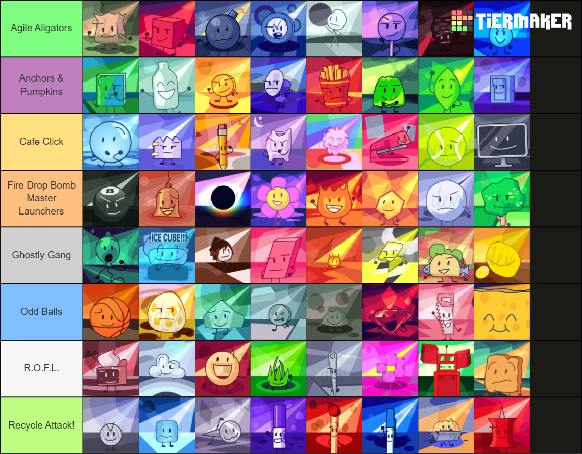 BFB with BFB 23 Icons (ALL CONTESTANTS) Tier List (Community Rankings ...