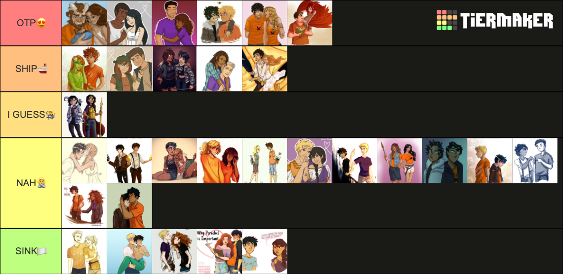Percy Jackson/Heroes of Olympus Character Ships Tier List (Community ...