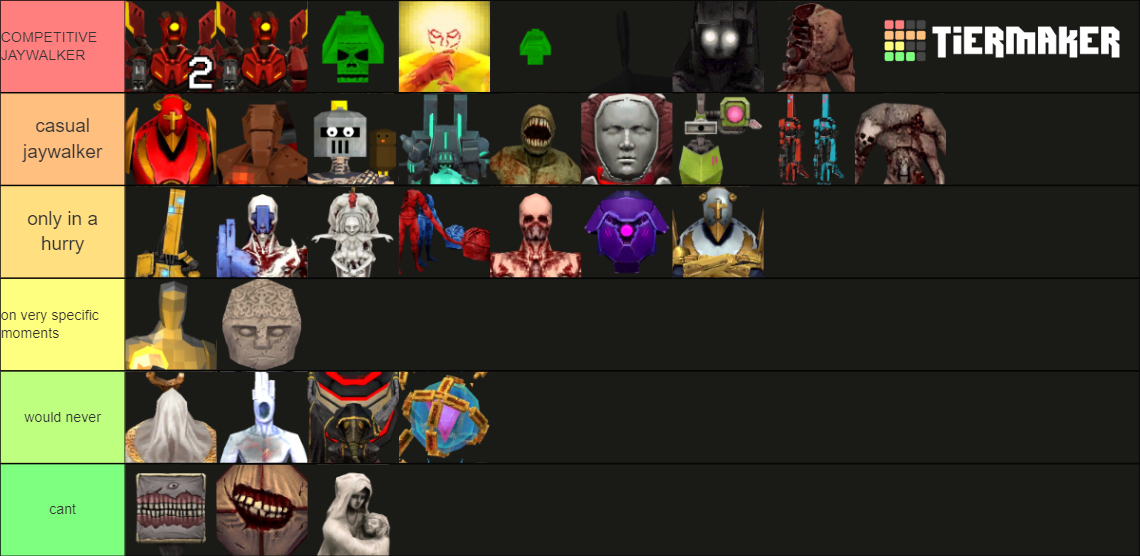 ULTRAKILL ALL ENEMIES AS OF P-2 Tier List (Community Rankings) - TierMaker