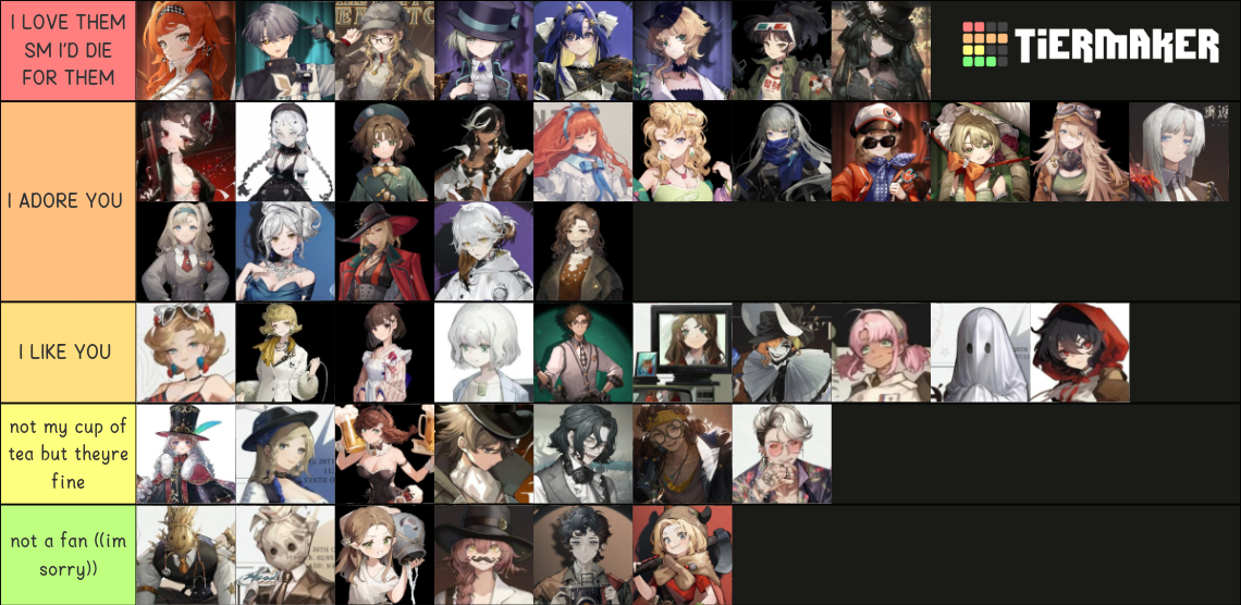 Reverse: 1999 Tier List (Community Rankings) - TierMaker