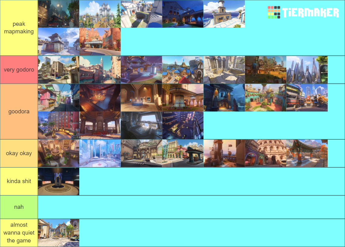 All Overwatch 2 Maps (with all Controls + Flashpoints) Tier List ...
