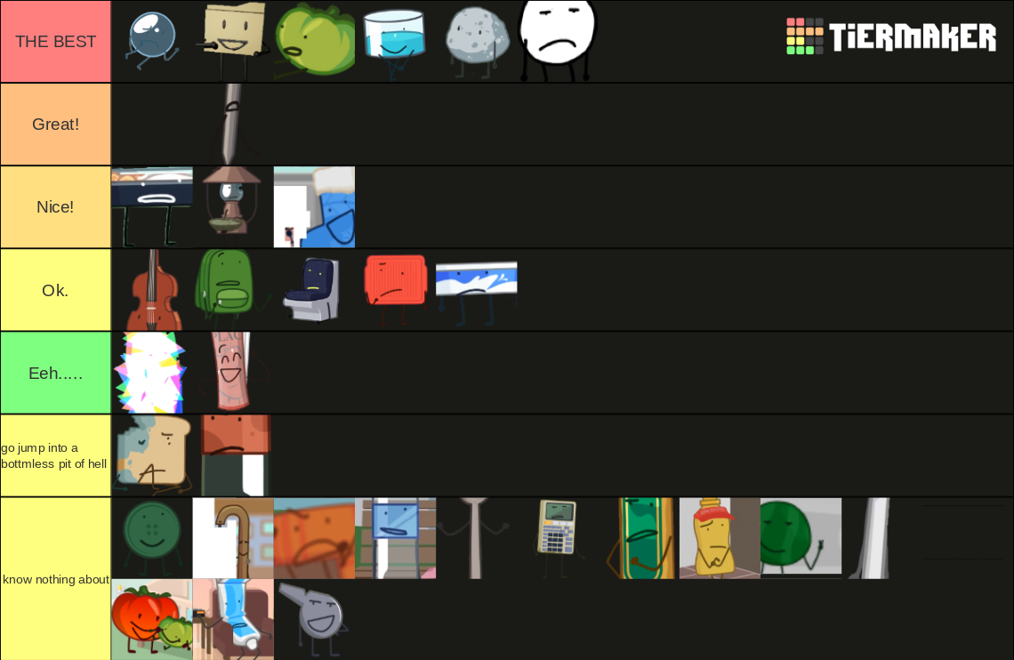 hfjONE Characters (ONE 18) Tier List (Community Rankings) - TierMaker