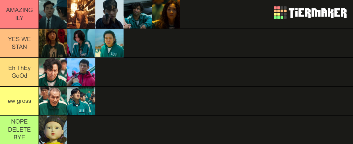 Squid Game Characters Tier List Community Rankings Wips Live