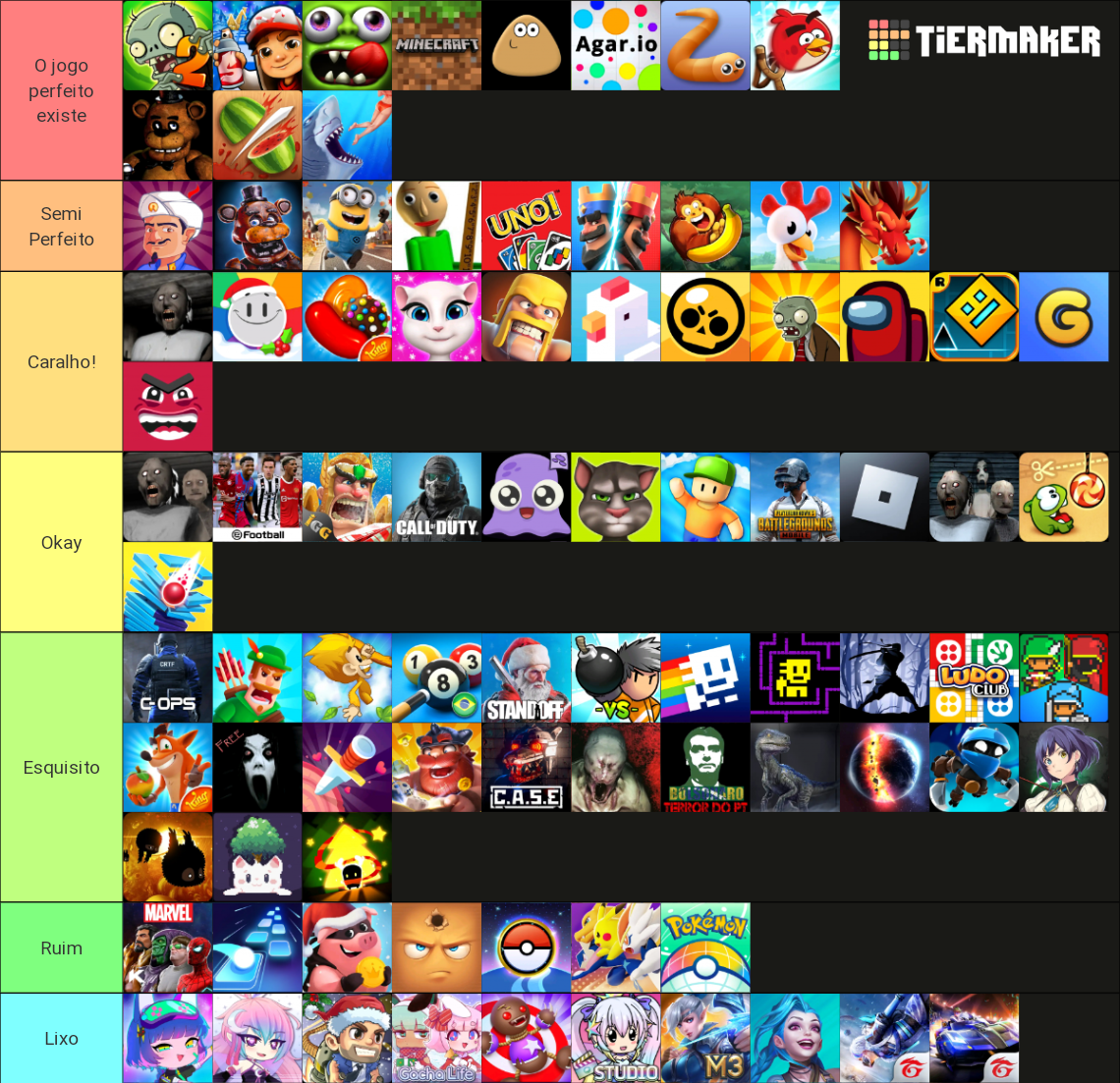 Jogos De Android Tier List (Community Rankings) - TierMaker