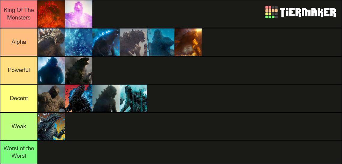 Every Single Monsterverse Godzilla form Tier List (Community Rankings ...