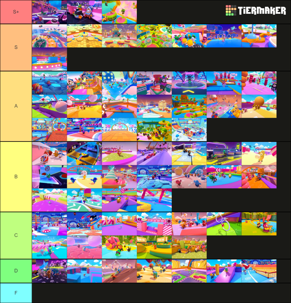 All Fall guys maps seasons 1-7 Tier List (Community Rankings) - TierMaker
