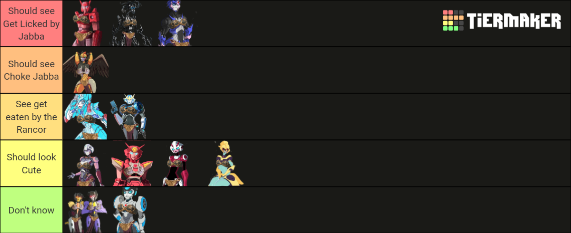 Tf Fembots Who Would Rock In Leias Slave Bikini Tier List Community Rankings Tiermaker