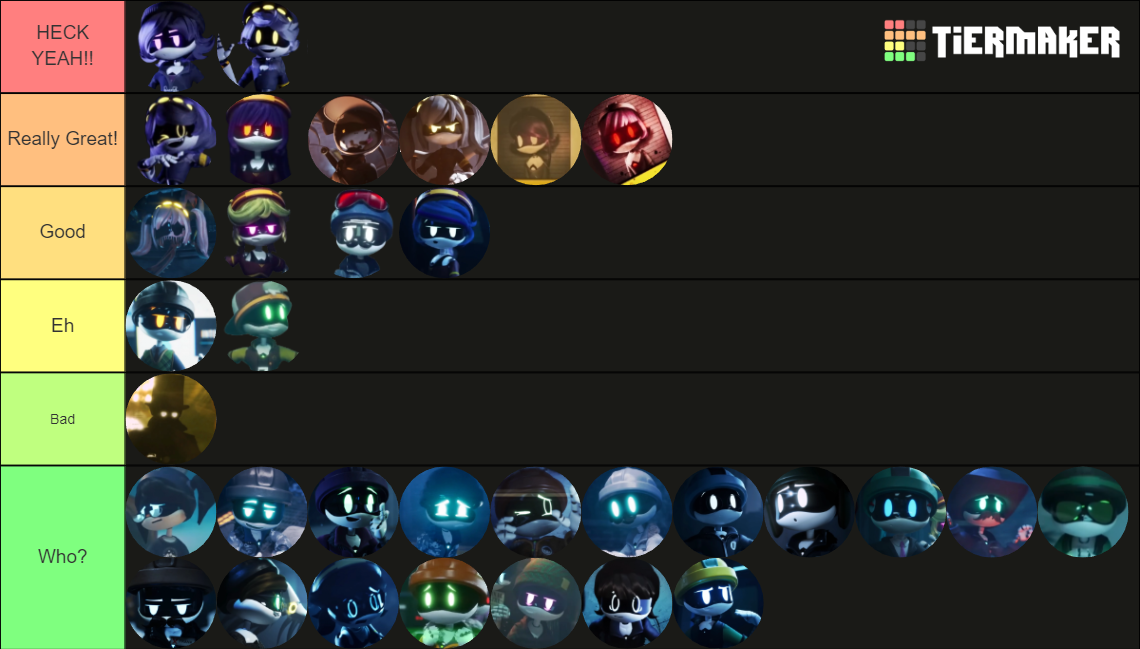 Murder Drones Characters Tier List (Community Rankings) - TierMaker