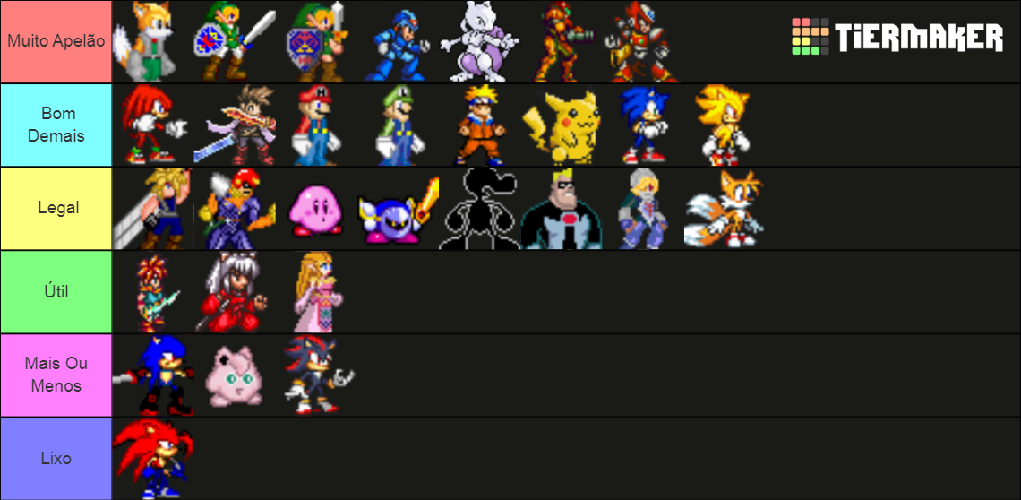 Super Smash Flash 1 Characters Tier List (Community Rankings) - TierMaker