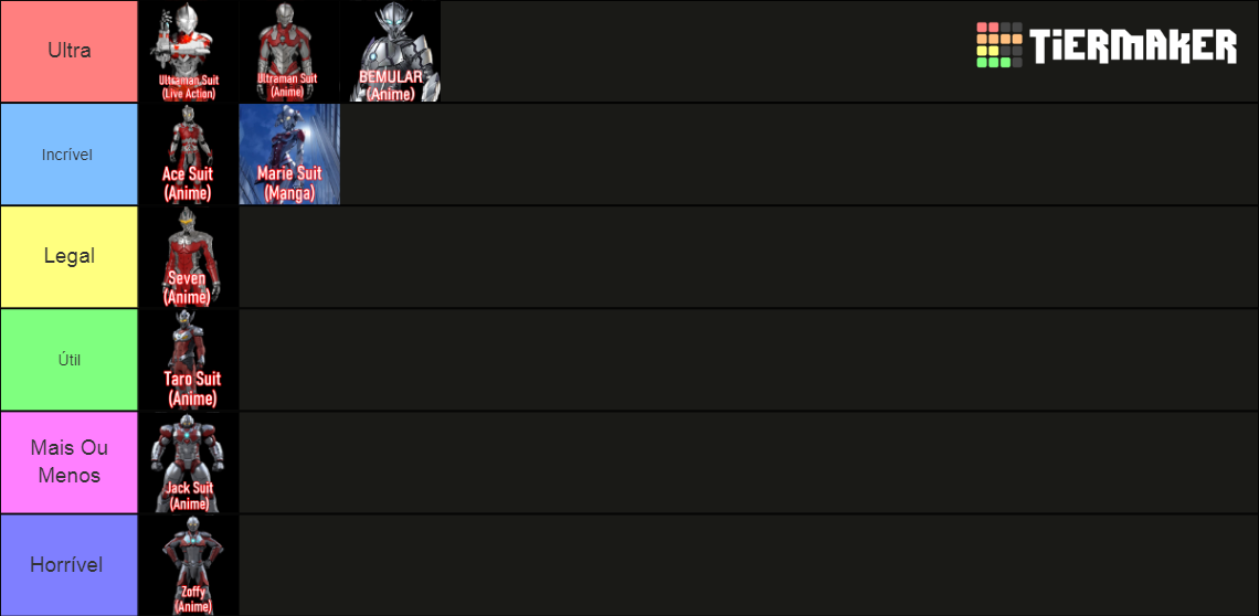 Ultraman Multiverse (Ultras) Tierlist Tier List (Community Rankings ...