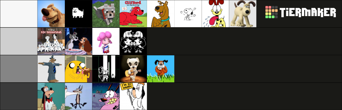 Fictional Dogs Tier List (Community Rankings) - TierMaker