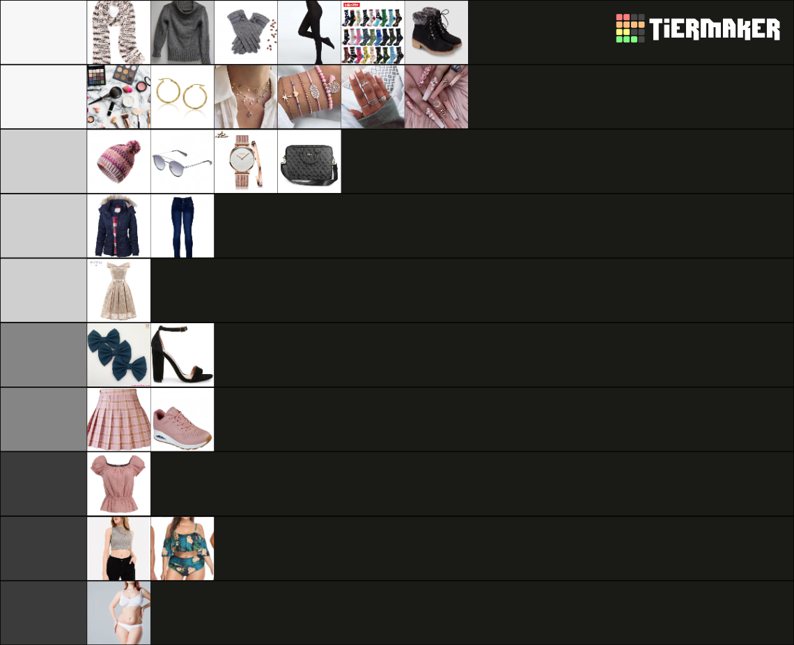 Woman Clothes Tier List (Community Rankings) - TierMaker