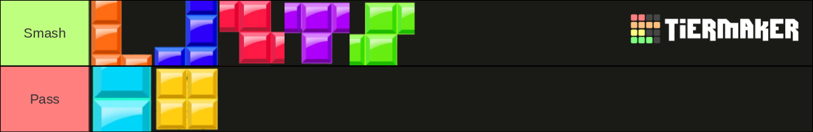 Tetris Blocks Tier List (Community Rankings) - TierMaker