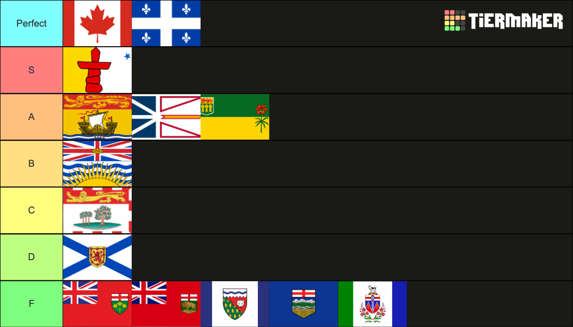 Canadian Province and Territory Flags Tier List (Community Rankings ...