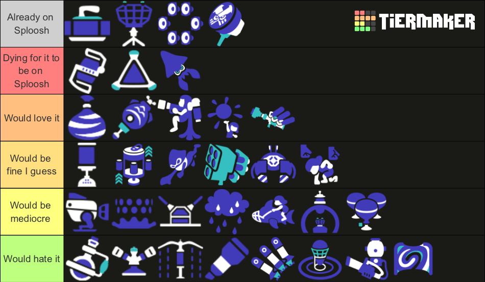 Splatoon 3 Weapons / スプラトゥーン3の武器 Tier List (Community Rankings) - TierMaker