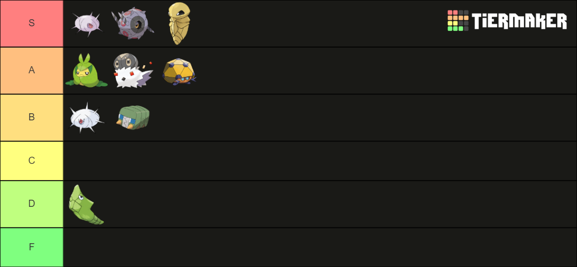 Middle Stage Bug Type Pokemon Swag Tier List (Community Rankings ...