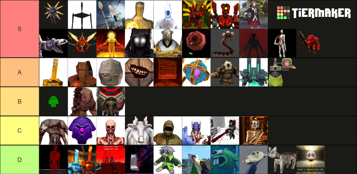 ULTRAKILL all enemies/characters fr fr (spoilers) Tier List (Community ...