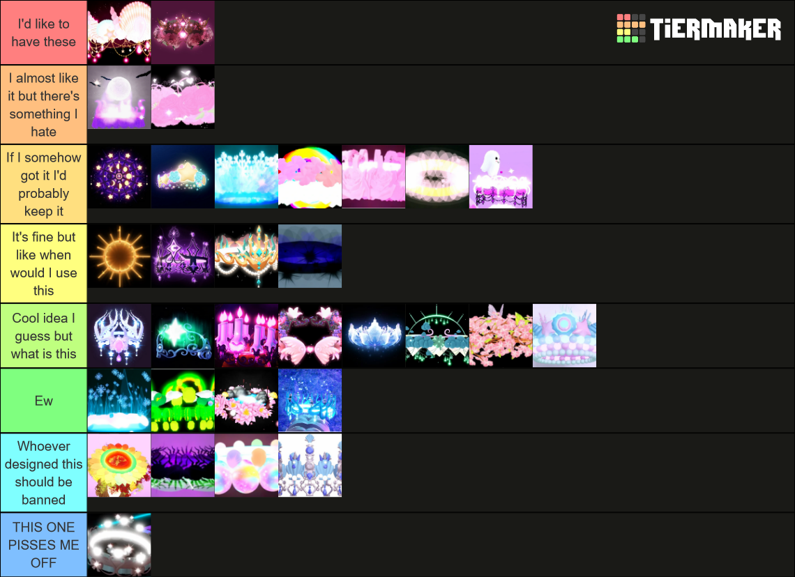 😇Royale High Halos😇 Tier List (Community Rankings) - TierMaker