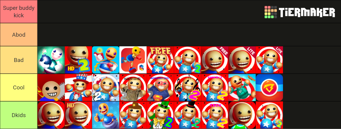 Buddyman games Tier List (Community Rankings) - TierMaker