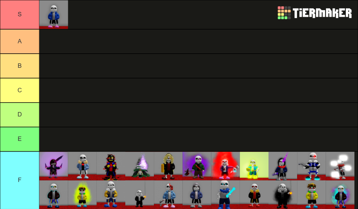 UT: Soul OPs Boss Rush: Extended Tier List (Community Rankings) - TierMaker
