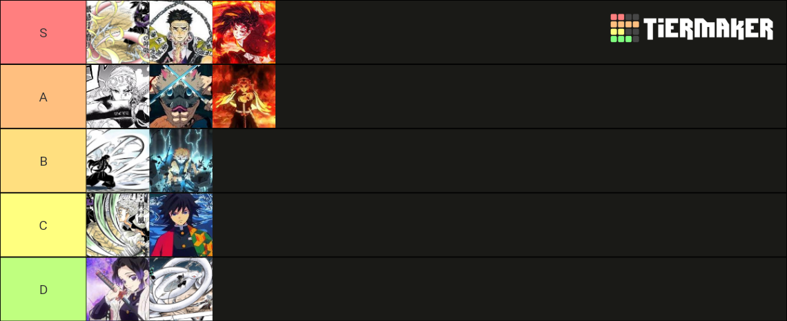 breathing style's in demon fall Tier List (Community Rankings) - TierMaker