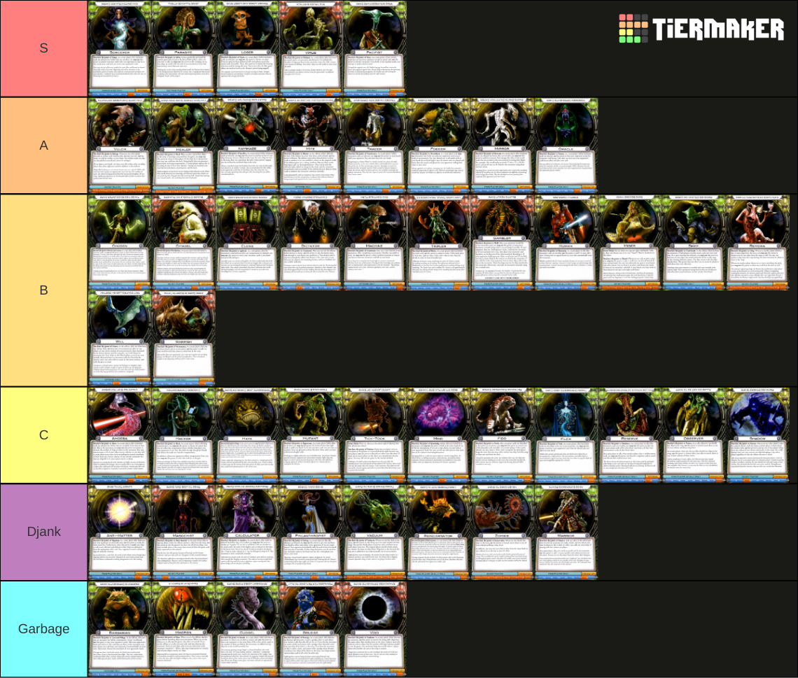 Cosmic Encounter Aliens (Base Set) Tier List (Community Rankings ...