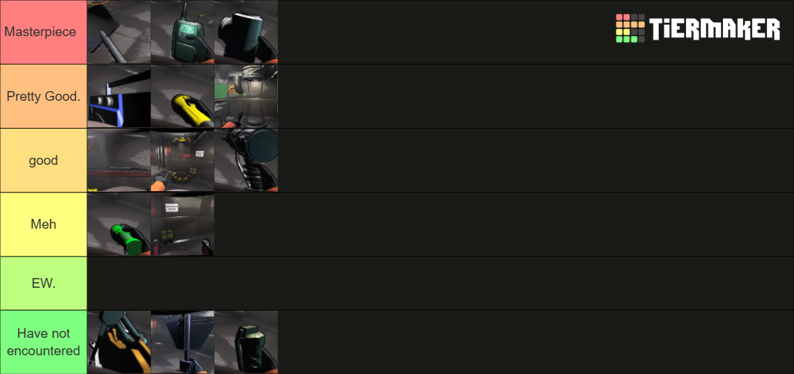 Lethal Company Items Tier List (Community Rankings) - TierMaker