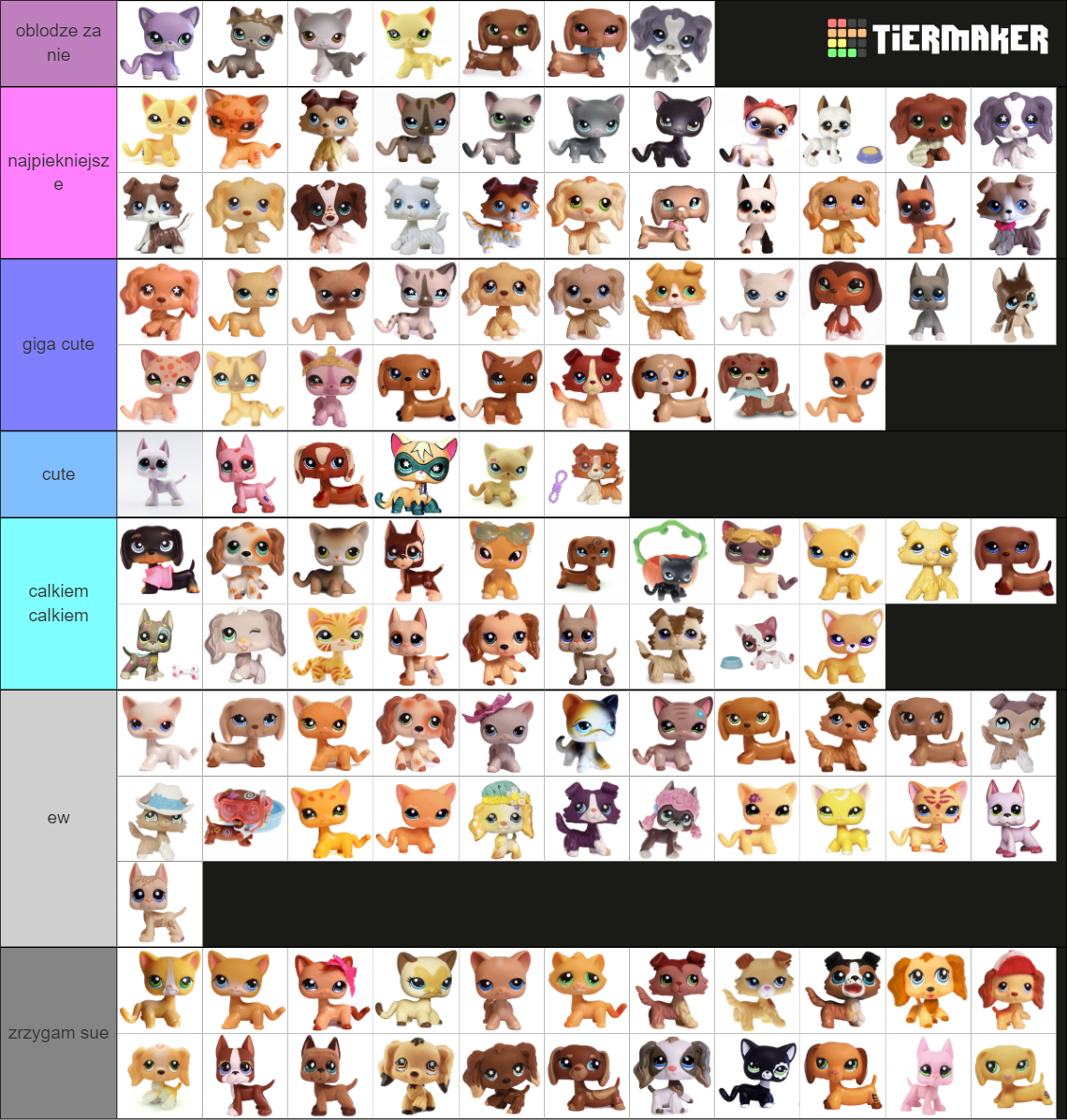 Lps/littlest pet shop main 5 Tier List (Community Rankings) - TierMaker