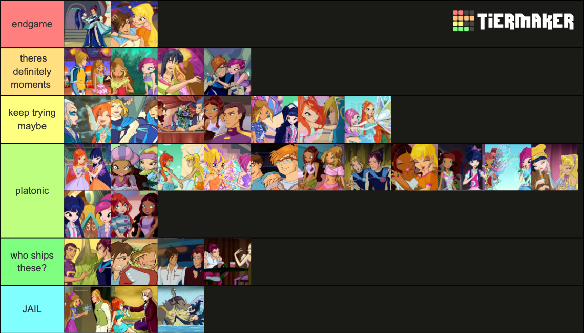 winx club ships Tier List (Community Rankings) - TierMaker