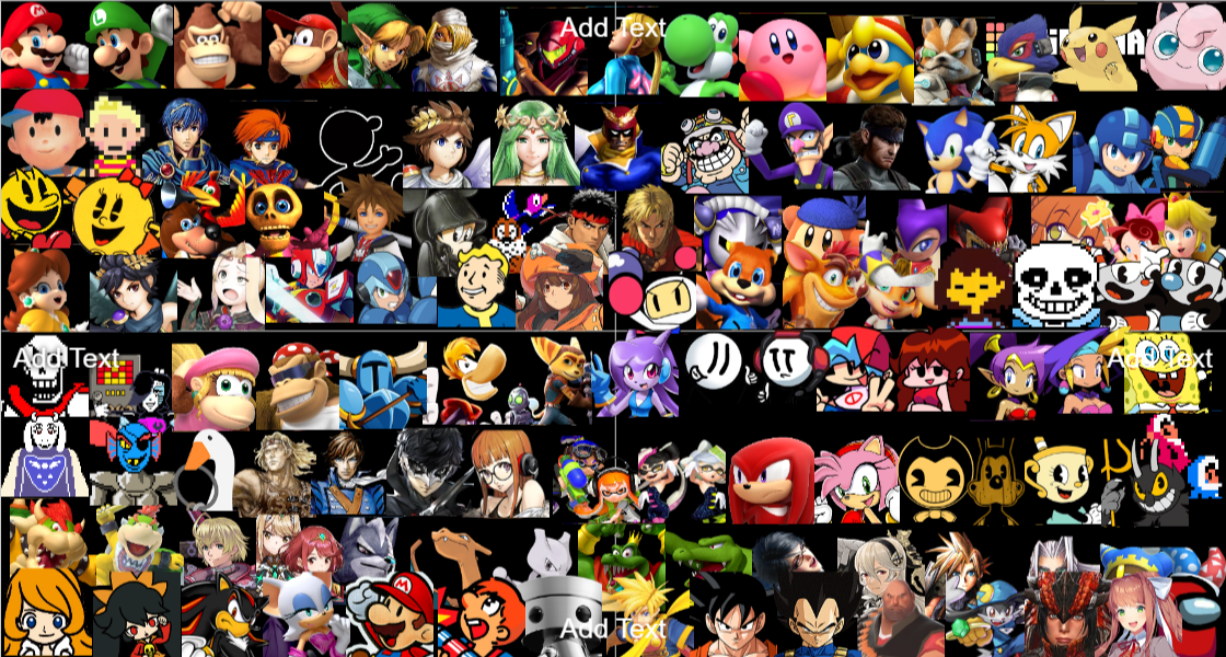 Super Smash Bros. Roster Maker Tier List (Community Rankings) - TierMaker