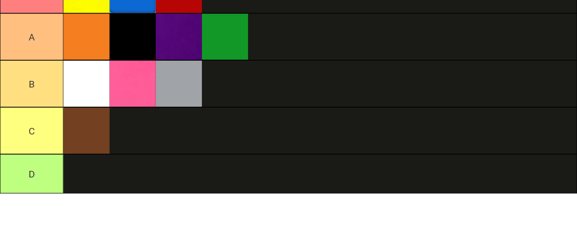 Colors Tier List (Community Rankings) - TierMaker
