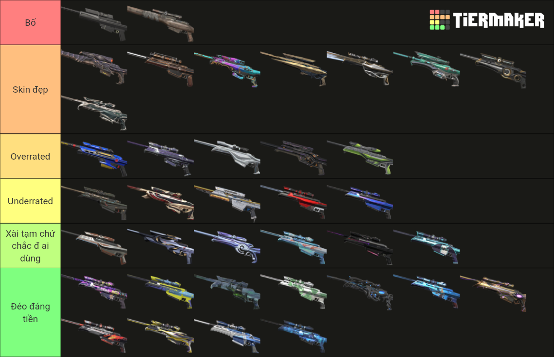 Valorant Operator Skins (June 2023) Tier List (Community Rankings ...