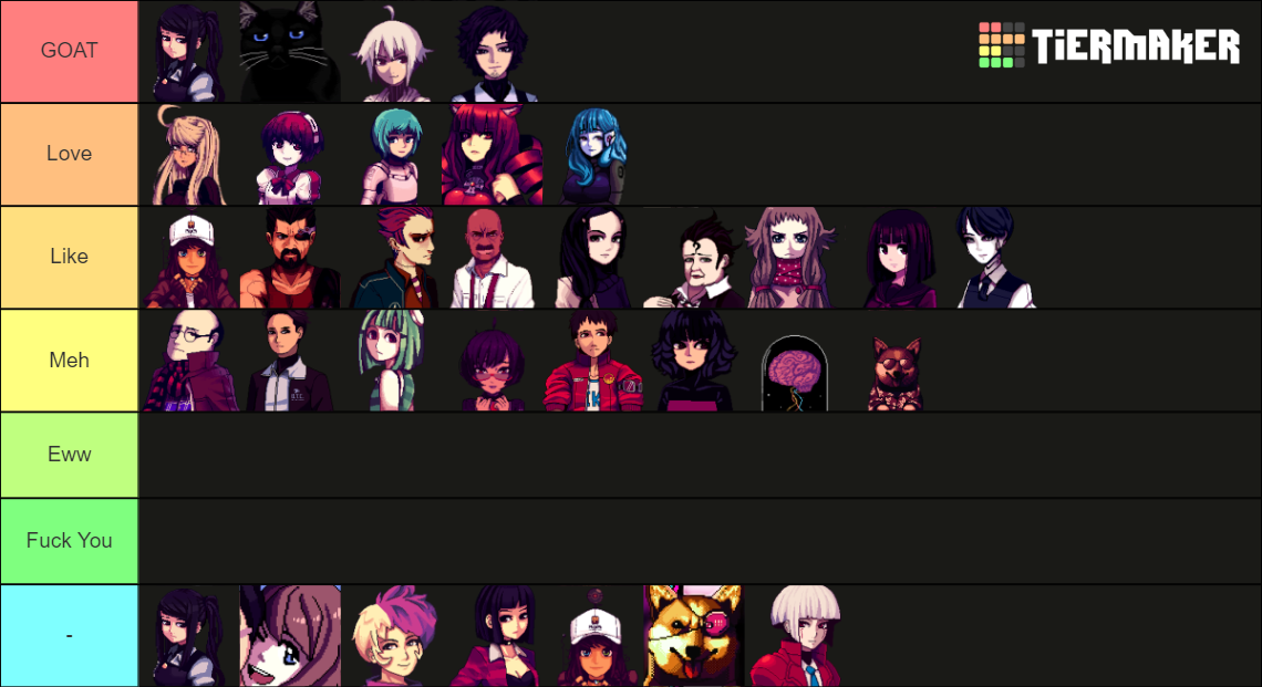 VA-11 HALL-A Tier List (Community Rankings) - TierMaker
