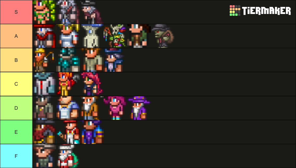 Terraria NPC Tier List (Community Rankings) - TierMaker