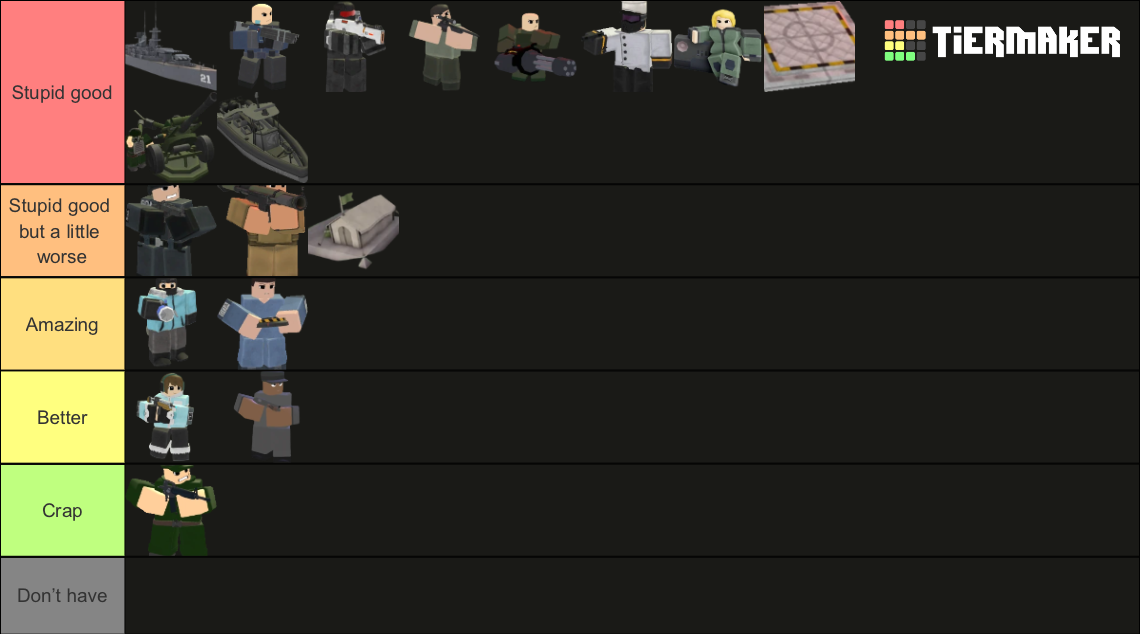 TDX Tower Tier List (Community Rankings) - TierMaker