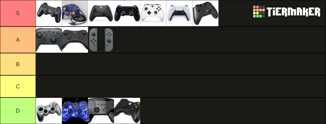 Video Game Controllers Tier List (Community Rankings) - TierMaker