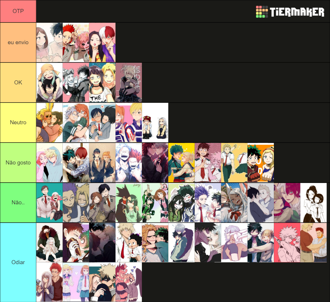 My Hero Academia Ships - Bnha Ships Tier List (Community Rankings ...