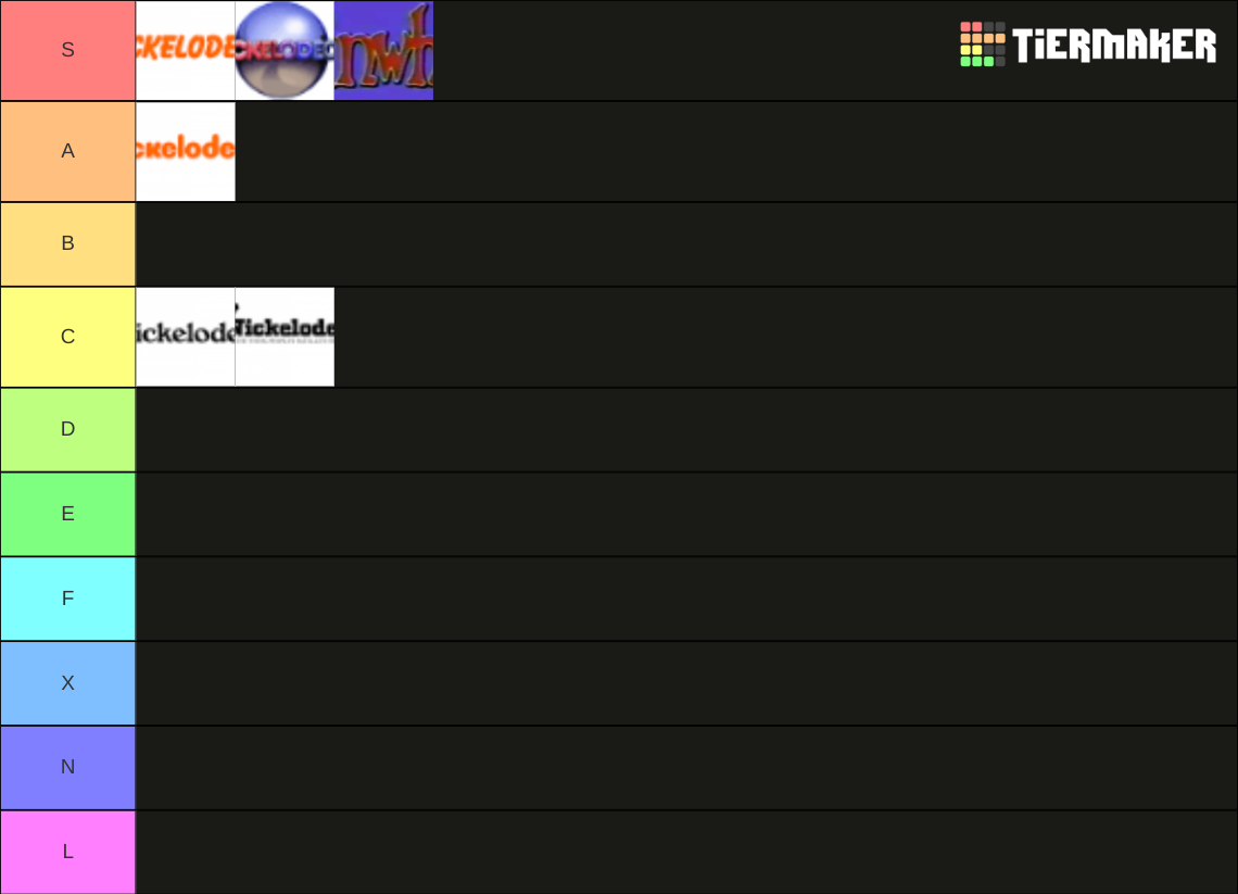 Ranking Nickelodeon Logos Tier List (Community Rankings) - TierMaker