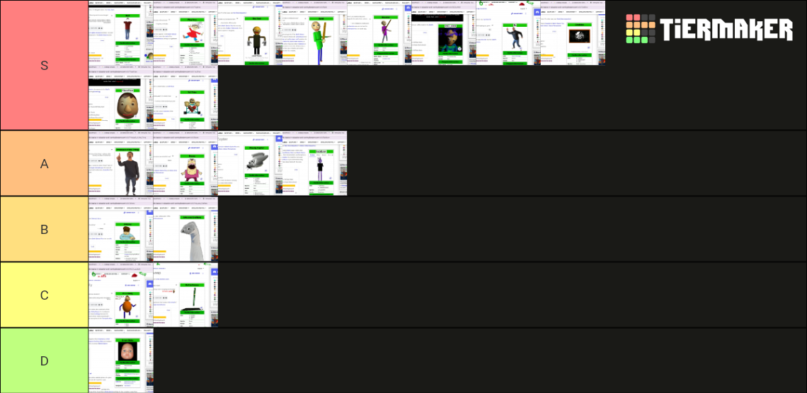 Baldi's Basics Characters Tier List (Community Rankings) - TierMaker