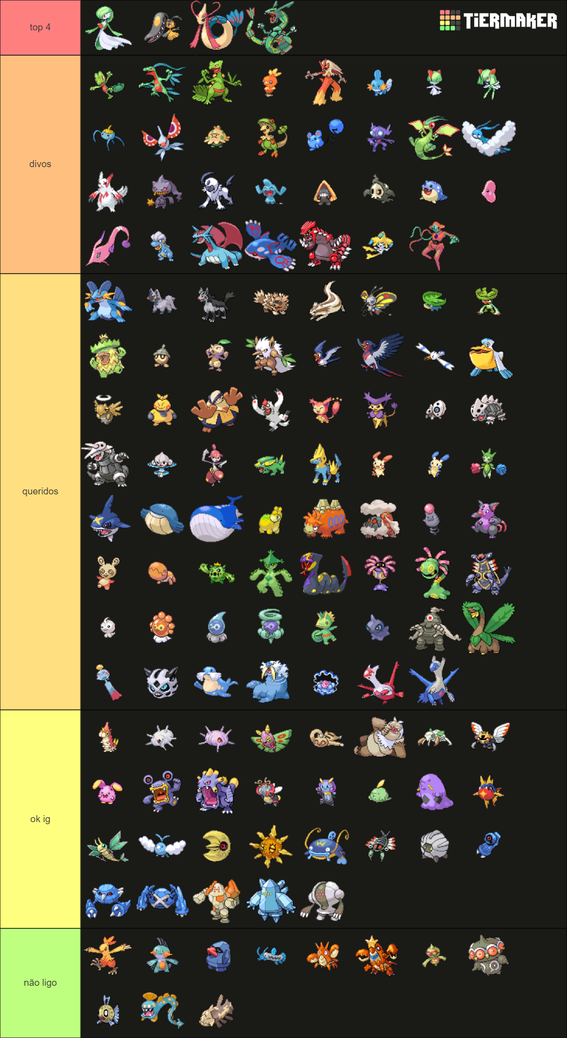 Pokémon Gen 3 Tier List (Community Rankings) - TierMaker