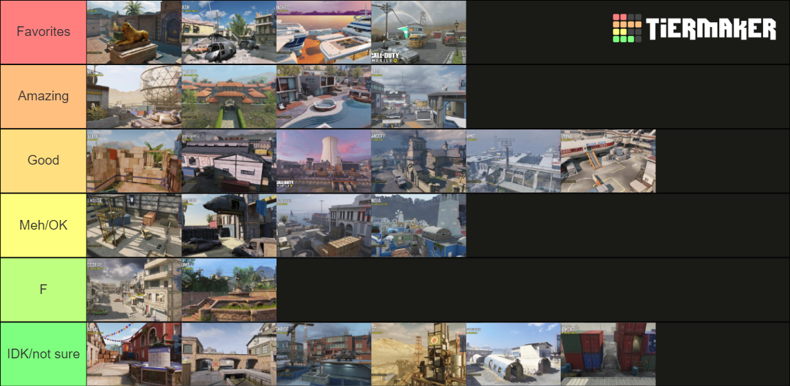 CODM MAPS Tier List (Community Rankings) - TierMaker