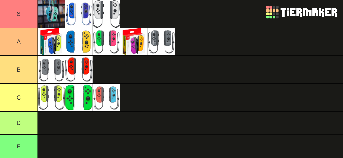 Joy Con Tier List (Community Rankings) - TierMaker